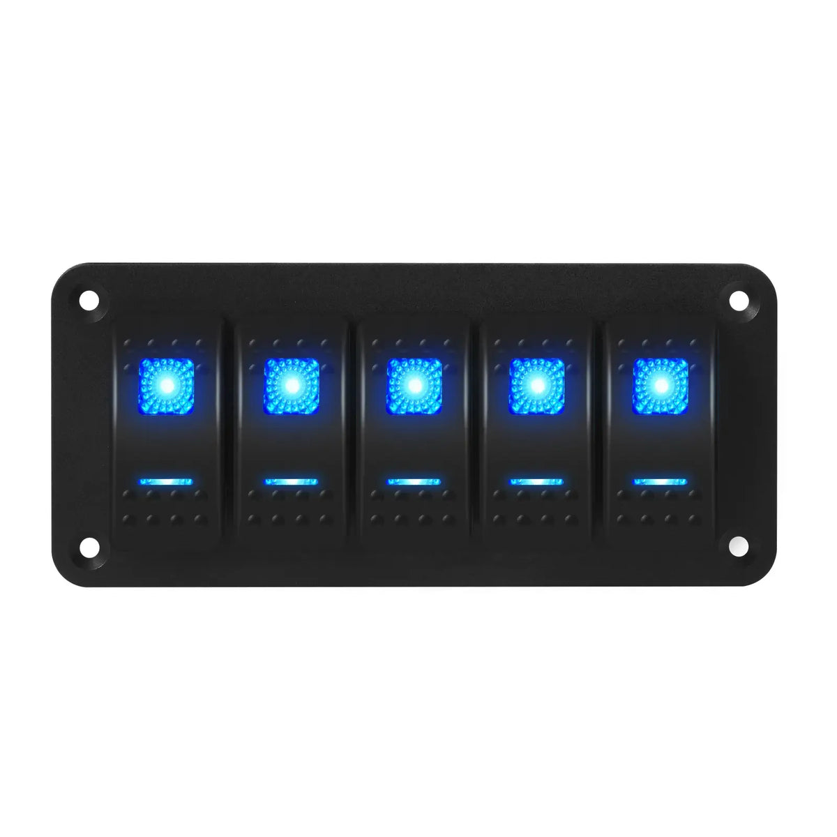 Exotronic 12/24V 5x LED Rocker Marine Switch Panel – Solar 4 RVs